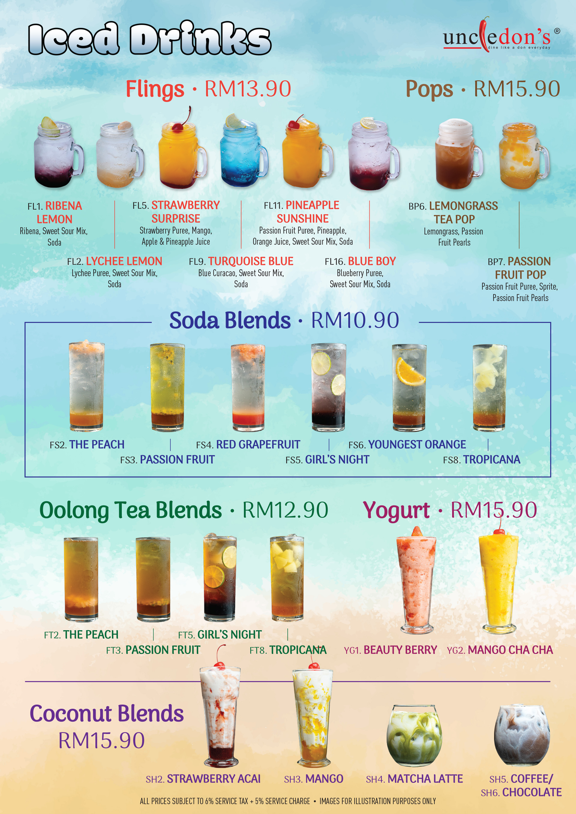 Uncle Don's Menu | Western Food | Frozen Mug Beer Malaysia - Uncle Don's